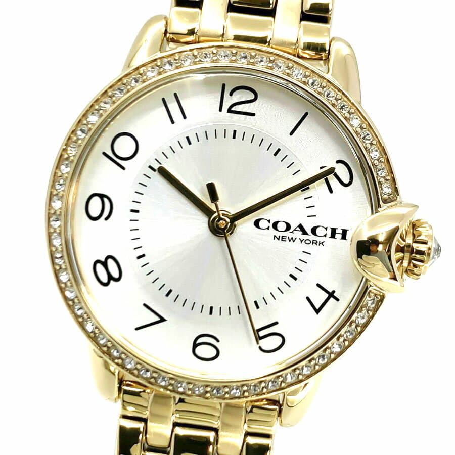 [New]is all article COACH coach ARDEN Arden Ladies Quartz watch round ...