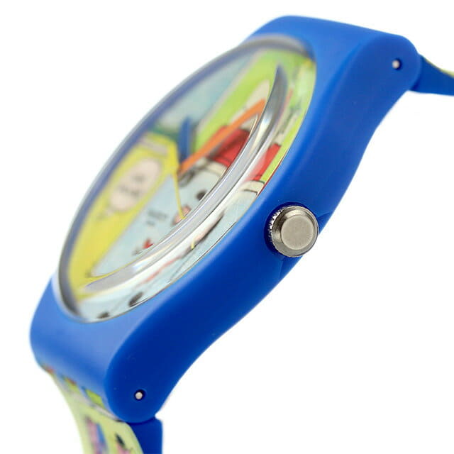 [New]Swatch SWATCH mens Ladies Peanuts collaboration quartz SMAK ...