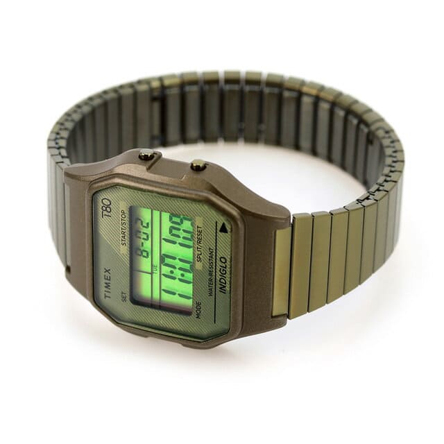 [New]Timex Classic digital Timex 80 quartz mens Ladies Chronograph ...