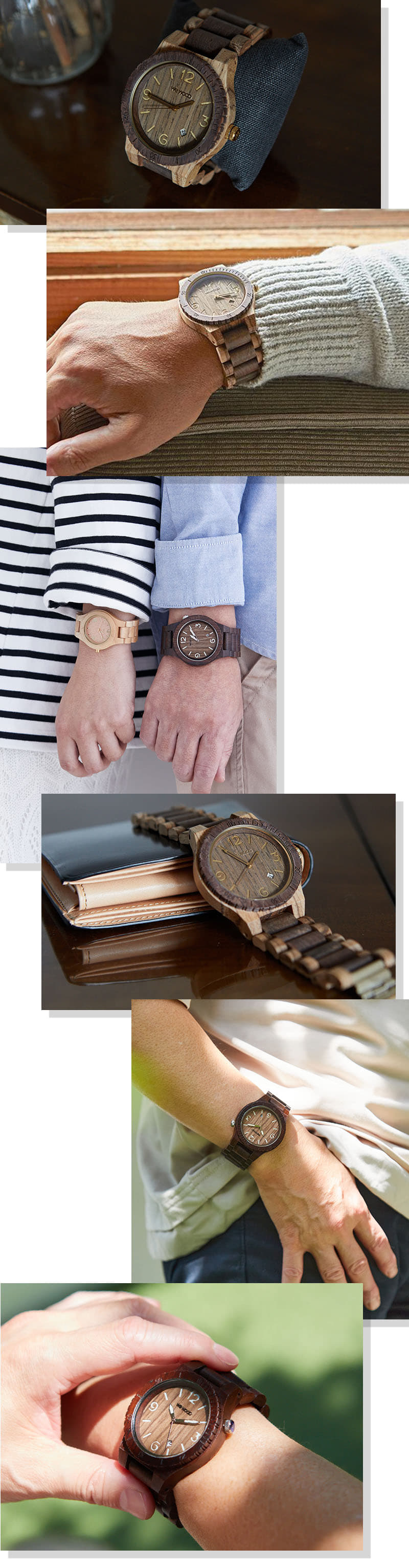 [New]The tree Eco analog watch that clock made of the WEWOOD ALPHA mens ...