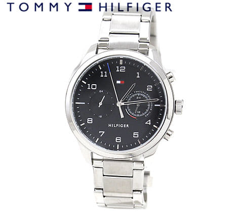 [New]TOMMY HILFIGER tomihirufiga 1791784 mens analog quartz Silver X ...