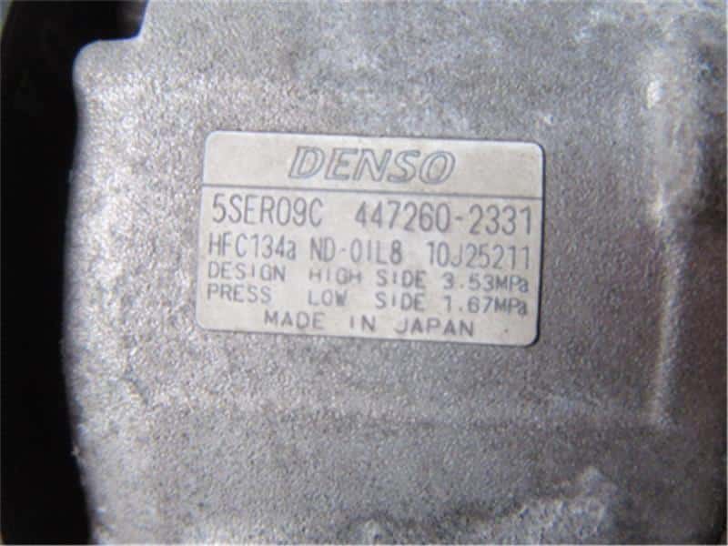 [Used]A/C Compressor TOYOTA Vitz 2007 DBA-KSP90 8831052592 - BE FORWARD ...