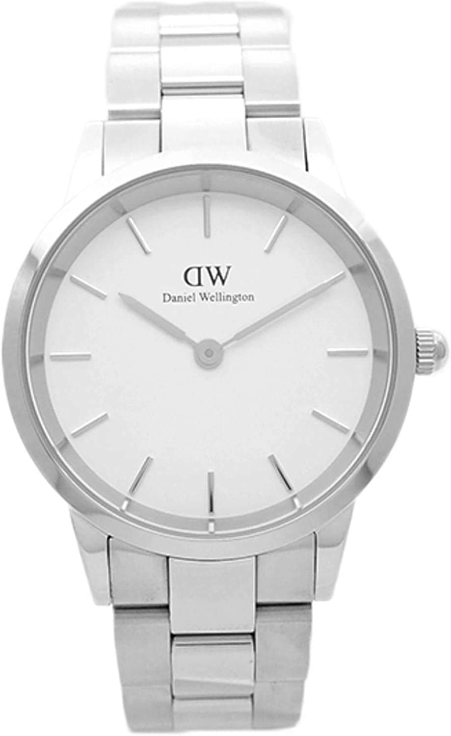 [New]Daniel Wellington Ladies silver-white quartz 36mm Iconic Link ...