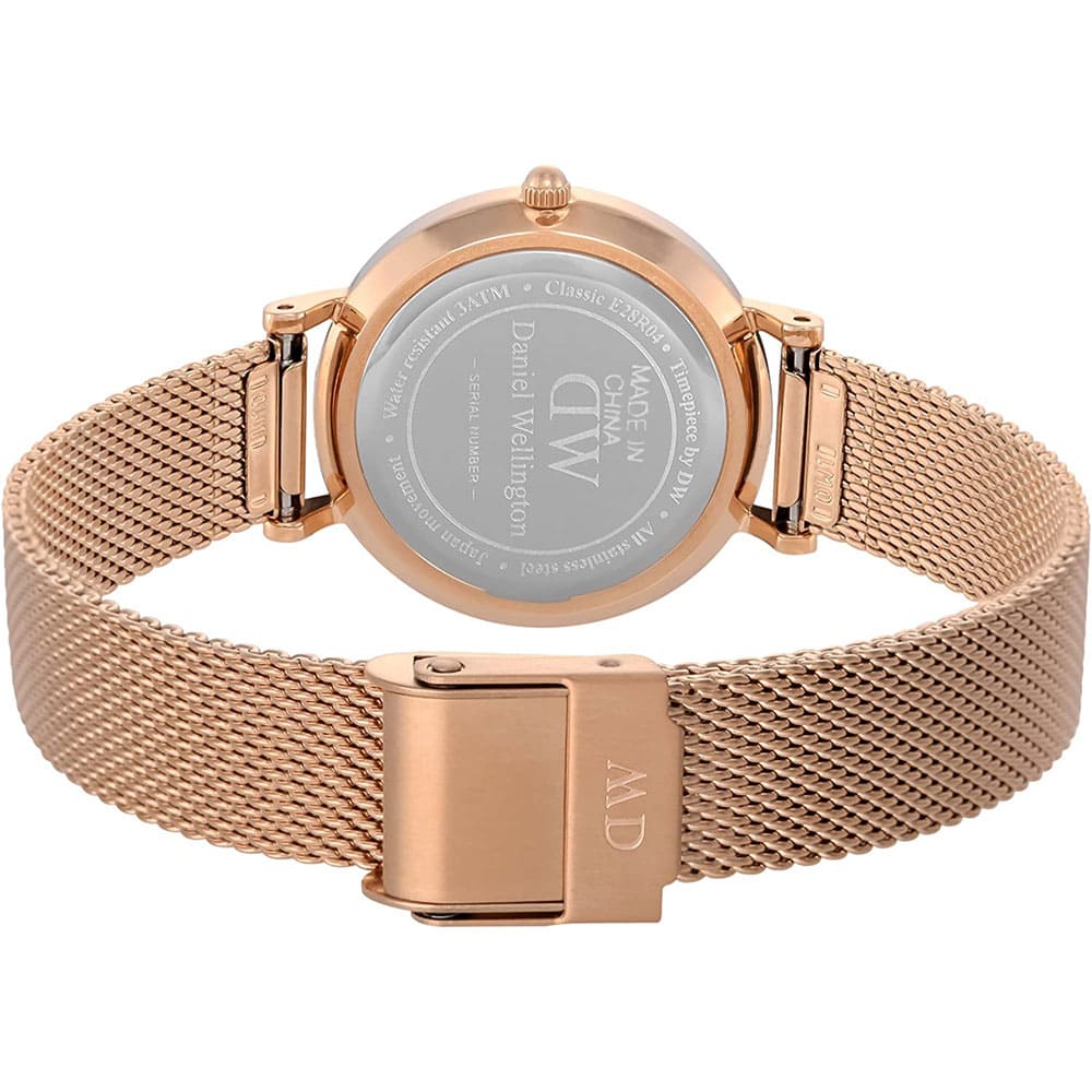 [New]Daniel Wellington Ladies pink Gold white quartz mesh belt 28mm ...