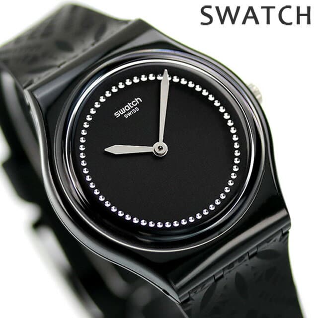 [New]Swatch SWATCH Ladies DENTELLE quartz GB320 clock 34mm oar Black ...