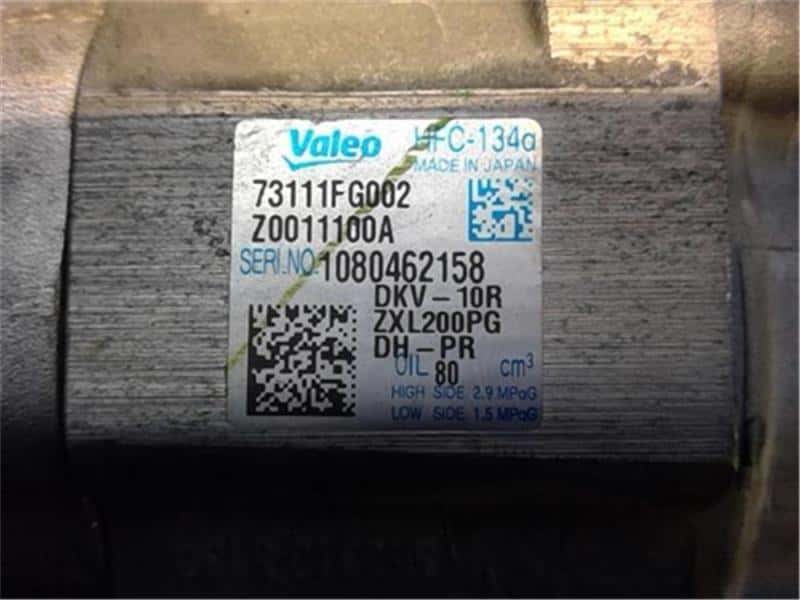 [Used]A/C Compressor SUBARU Exiga 2011 DBA-YA4 73111FG002 - BE FORWARD ...