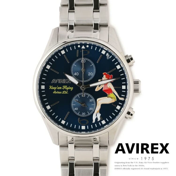 [New]AVIREX formula | Pinup girl clock briefing time PINUP GIRL WATCH ...