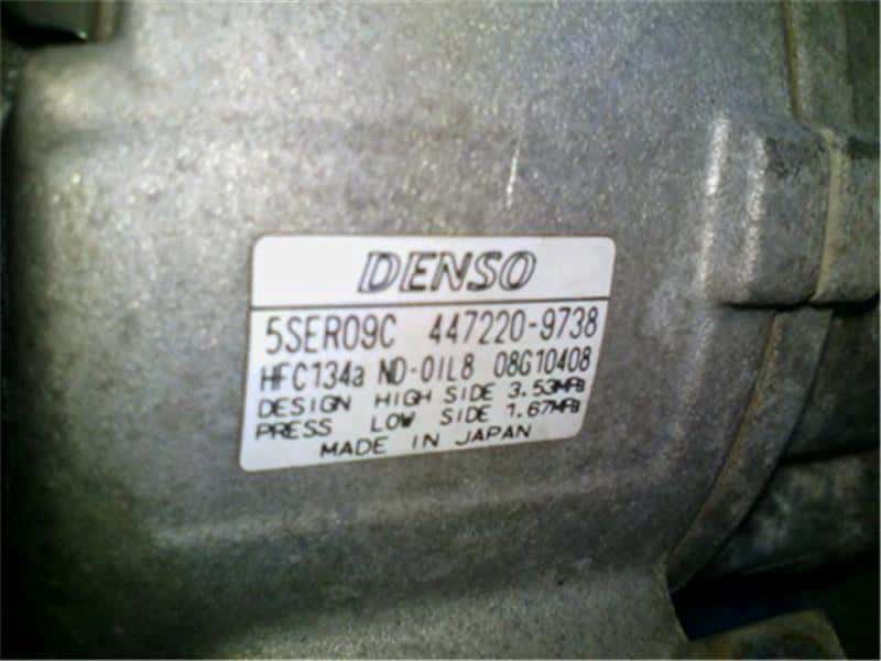 [Used]A/C Compressor TOYOTA Vitz 2005 DBA-KSP90 8831052592 - BE FORWARD ...