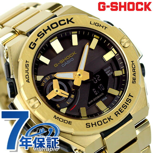 [New]G-SHOCK solar GST-B500GD-9A G-STEEL GST-B500 series Bluetooth mens Casio casio Black Gold ...