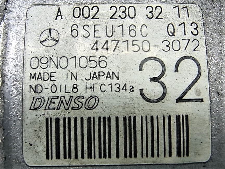 [Used]MB356 Benz E class W212 E350 Early Model Genuine air-conditioner ...