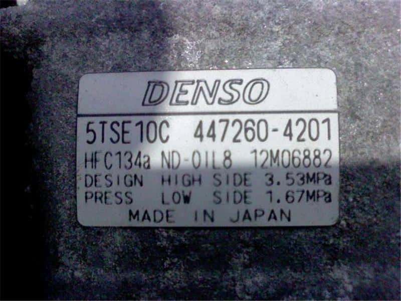 [Used]A/C Compressor TOYOTA Ractis 2010 DBA-NSP120 8831052730 - BE ...