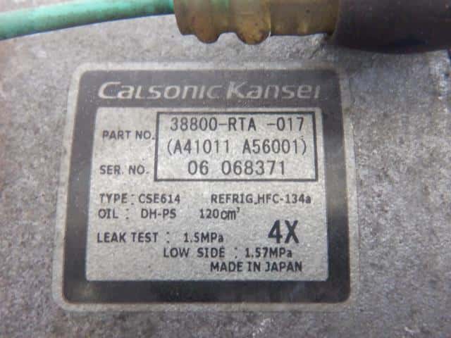 [Used]A/C Compressor HONDA Step Wagon 2006 DBA-RG1 38810RTA007 - BE ...