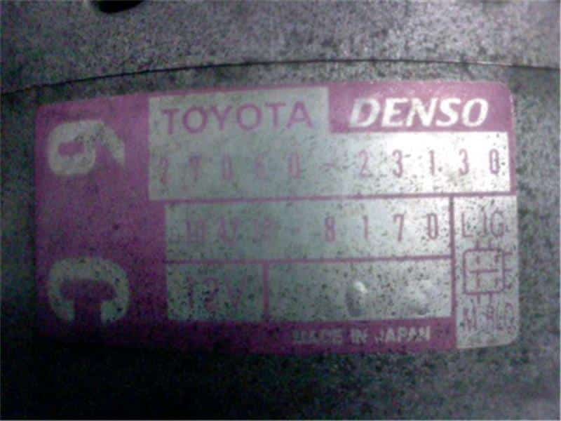[Used]Alternator TOYOTA Vitz 2005 DBA-SCP90 2706023130 - BE FORWARD ...