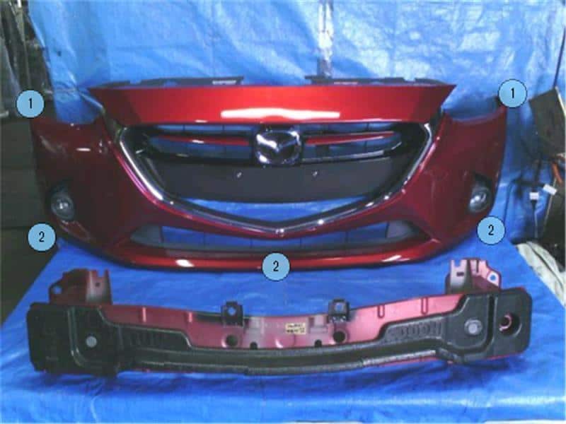 [Used]Front Bumper MAZDA Demio 2015 LDA-DJ5FS - BE FORWARD Auto Parts