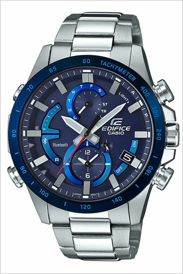[New]Casio CASIO clock Casio clock CASIO edifisu EDIFICE mens blue EQB ...