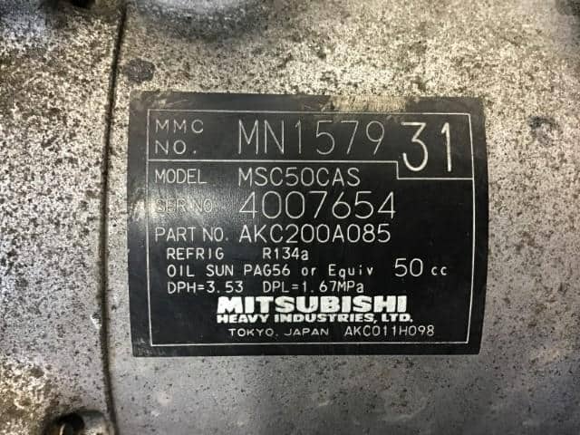 [Used]A/C Compressor MITSUBISHI i 2006 CBA-HA1W 7813A118 - BE FORWARD ...