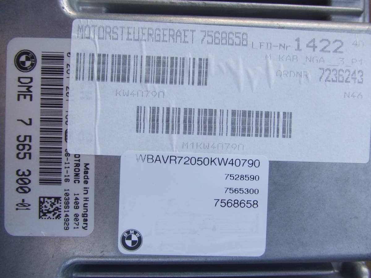 [Used]★ BMW 3 series E90 E91 DME control unit Engine Control Unit / ECU ...