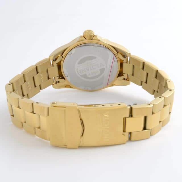 [New]Invicta 4869 Women's Black Dial Gold Plated Steel Dive Watch ...