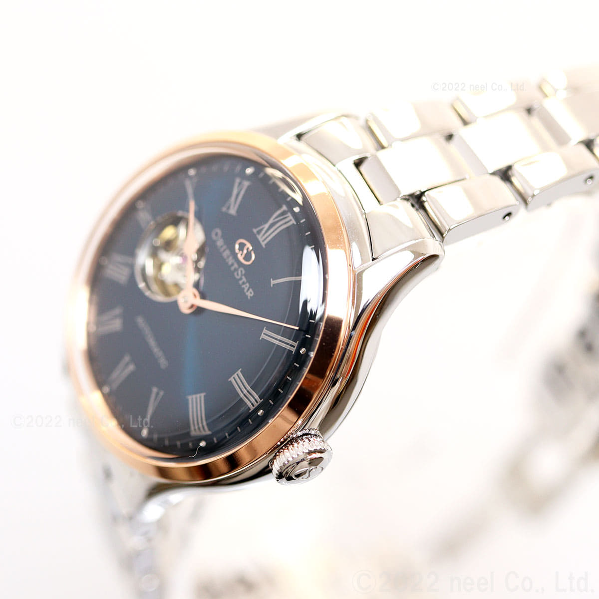 [New]Orient star ORIENT STAR Classic Classic semi-skeleton Moving Blue model RK-ND0017L Ladies ...