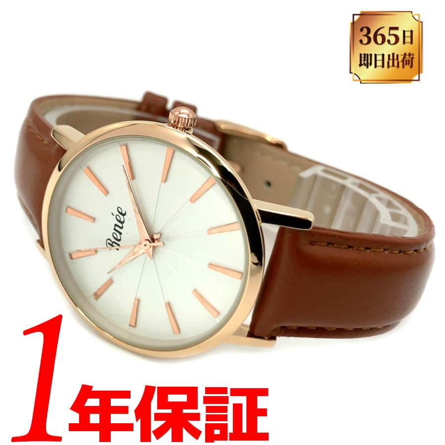 [New]R02-BR attached to the RENEE Rene Ladies quartz round everyday ...