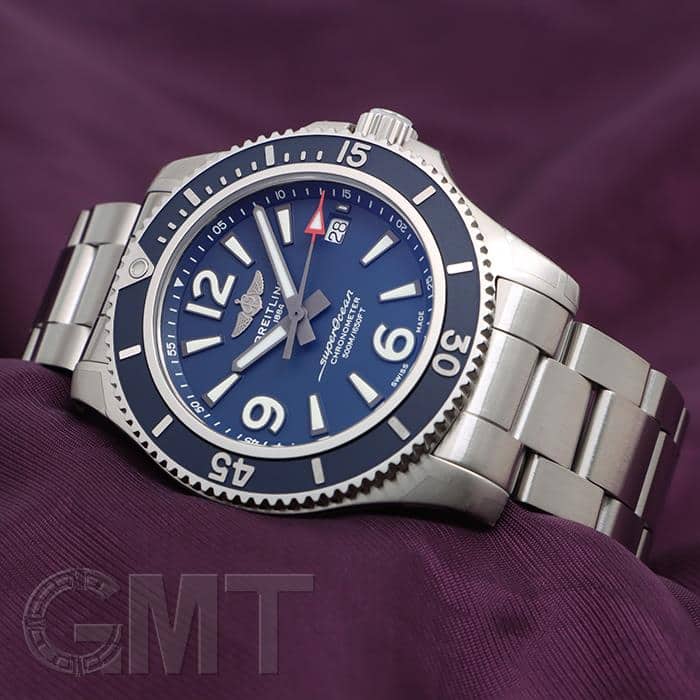 [New]Blight ring Super ocean automatic 42 A282C-1PSS blue BREITLING ...