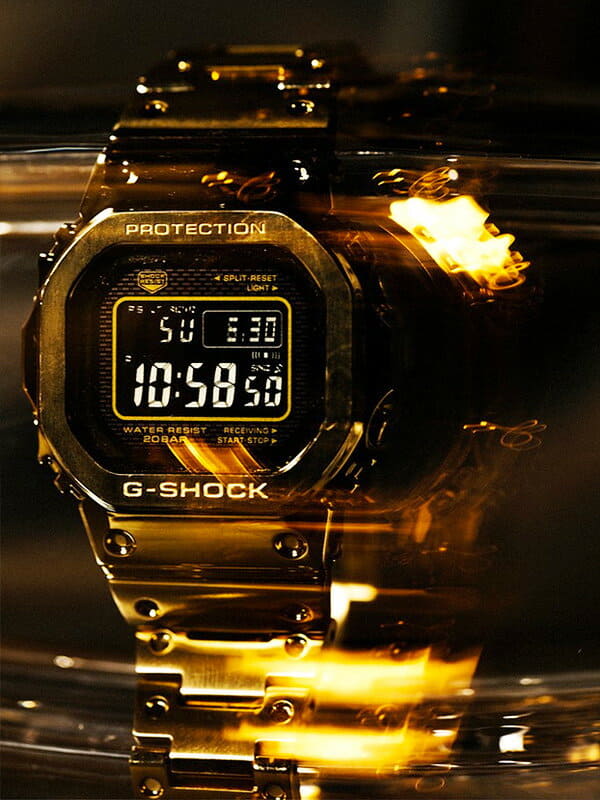 [New]G-SHOCK clock mens Ladies simple Casio waterproofing FULL METAL ...