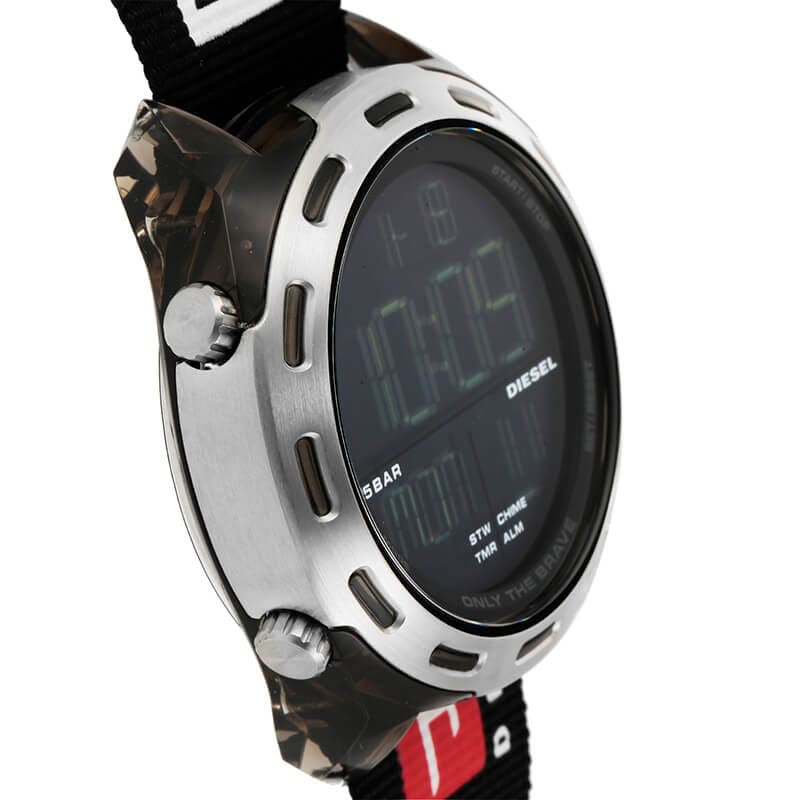 [New]Diesel clock DIESEL crusher CRUSHER mens Black DZ1914 [ digital ...