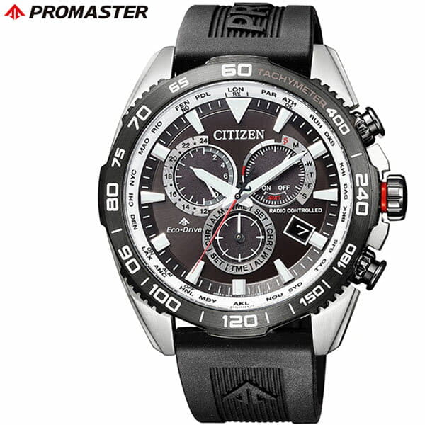 [New]CITIZEN Citizen clock pro master land Eco Drive electric wave ...