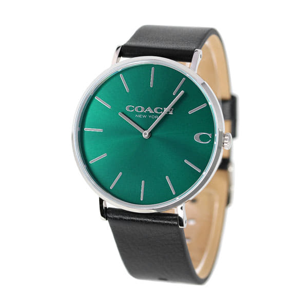 [New]Coach clock Charles 41mm mens 14602436 COACH green X Black - BE ...