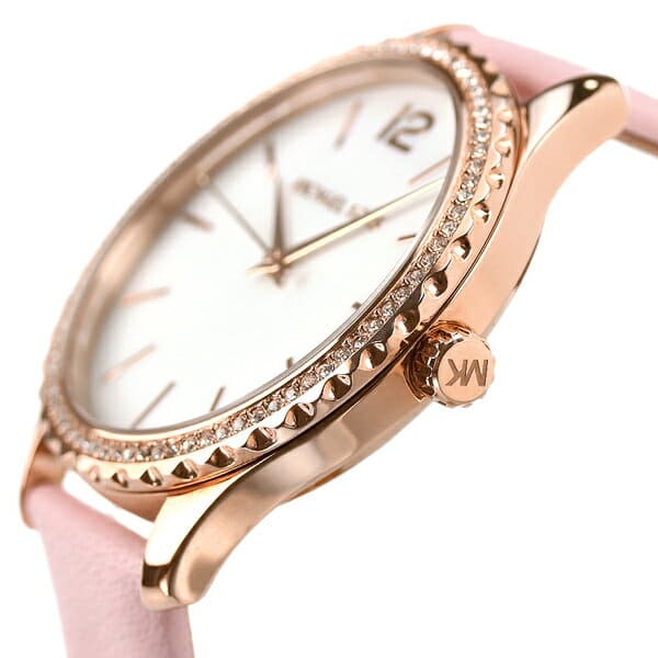 [New]Michael Kors clock Ladies MK2909 MICHAEL KORS white shell X pink ...