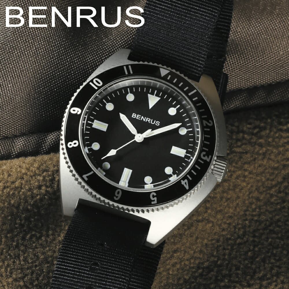 [New]The Benrus mens BENRUS TYPE-1 Silver SILVER military use clock ...