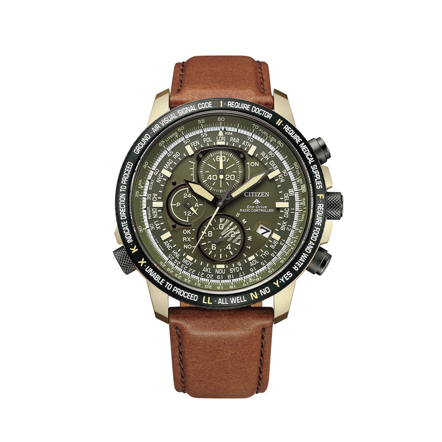 [New]CITIZEN pro master sky CITIZEN solar radio time signal mens ...