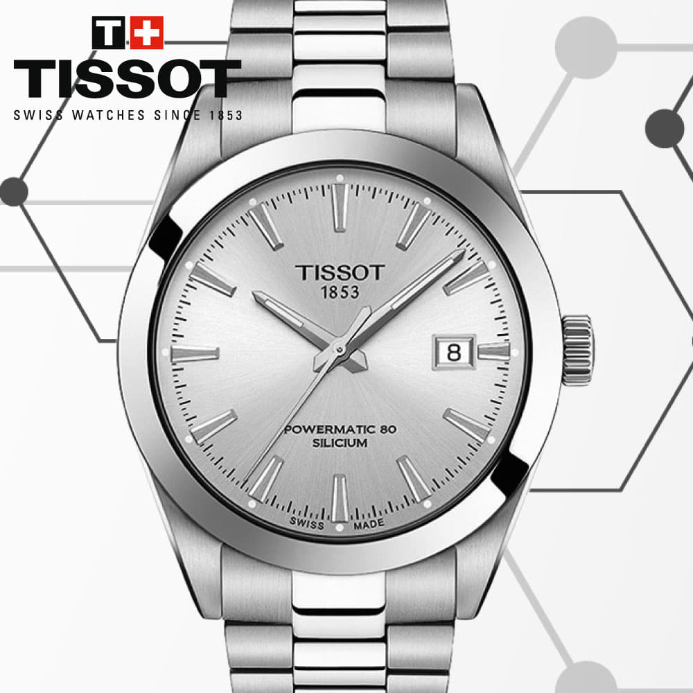 [New]TISSOT clock TISSOT mens GENTLEMAN POWERMATIC 80 SILICIUM T127.407 ...
