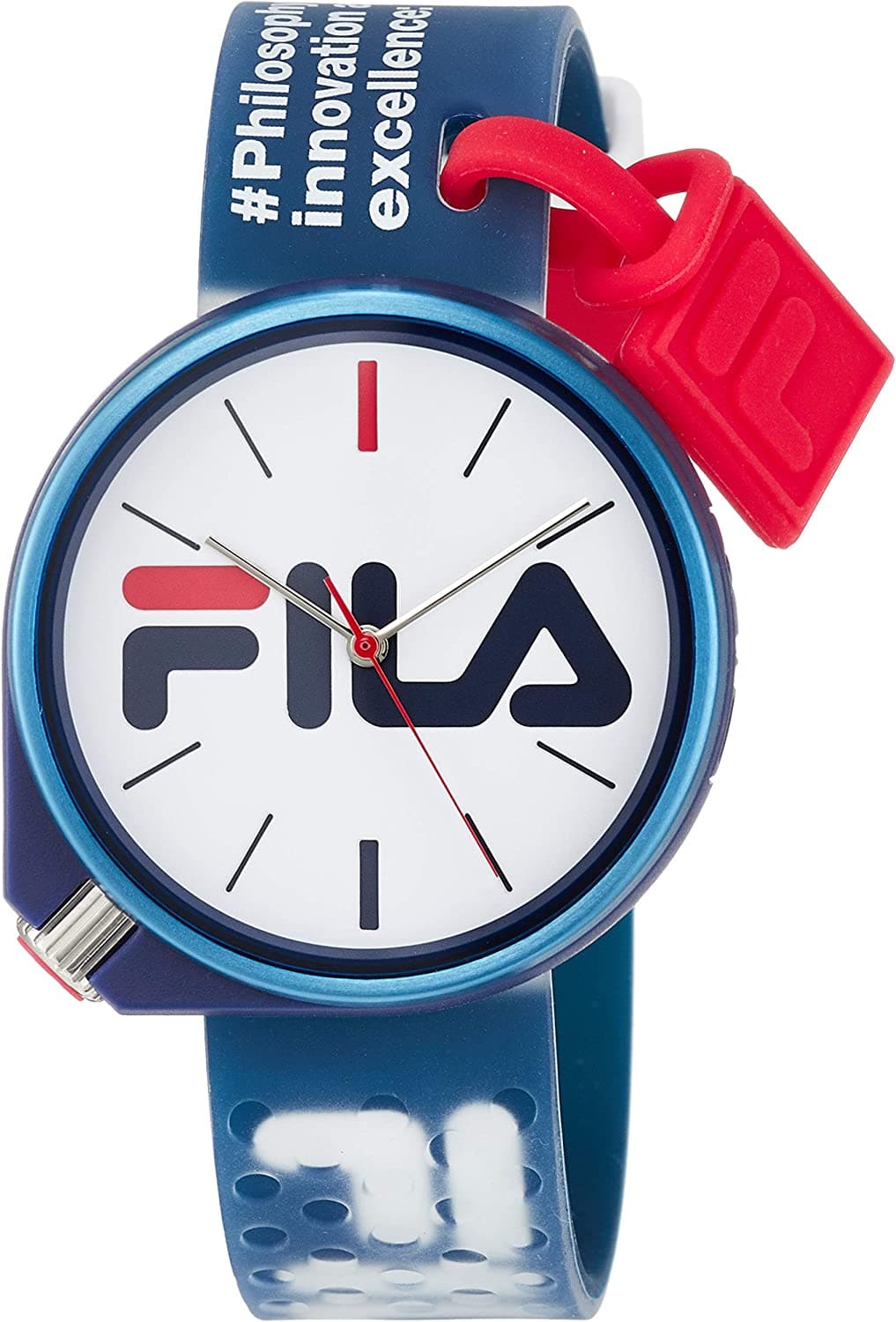 [New]Arm time FILA mens Ladies unisex blue white FILA TIME ( time ...