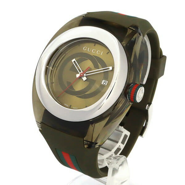 [New]It is Gucci GUCCI mens SYNC Gucci sink 46mm green system YA137106 ...