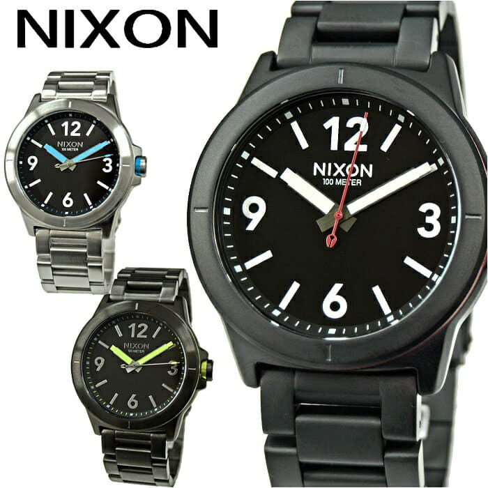 [New]Write ; and five years NIXON Nixon mens clock A952001 Black ...