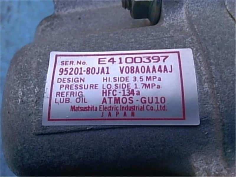 [Used]A/C Compressor SUZUKI SX4 2007 CBA-YB41S 9520080JA2 - BE FORWARD ...