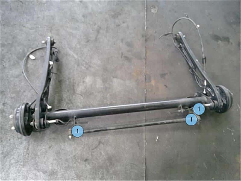 [Used]FR Axle Beam Assembly NISSAN Moco 2014 DBA-MG33S 430104A00F - BE ...