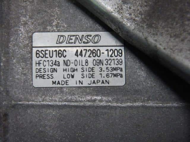 [Used]A/C Compressor TOYOTA Mark X Zio 2011 DBA-ANA10 8831033250 - BE ...