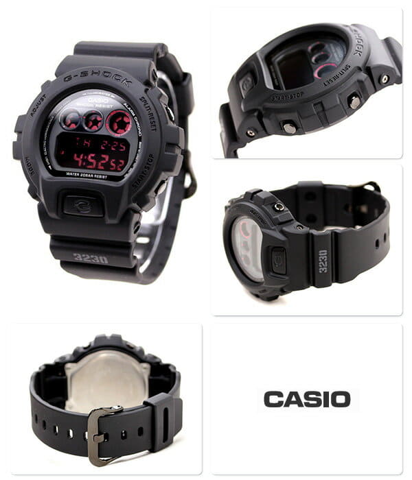 [New]G-SHOCK Black CASIO DW-6900MS-1DR MAT BLACK RED EYE Casio G-Shock ...