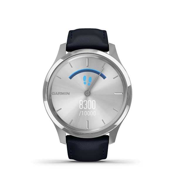 [New]gamin GARMIN vivomove Luxe NavyLeather/Silver ...
