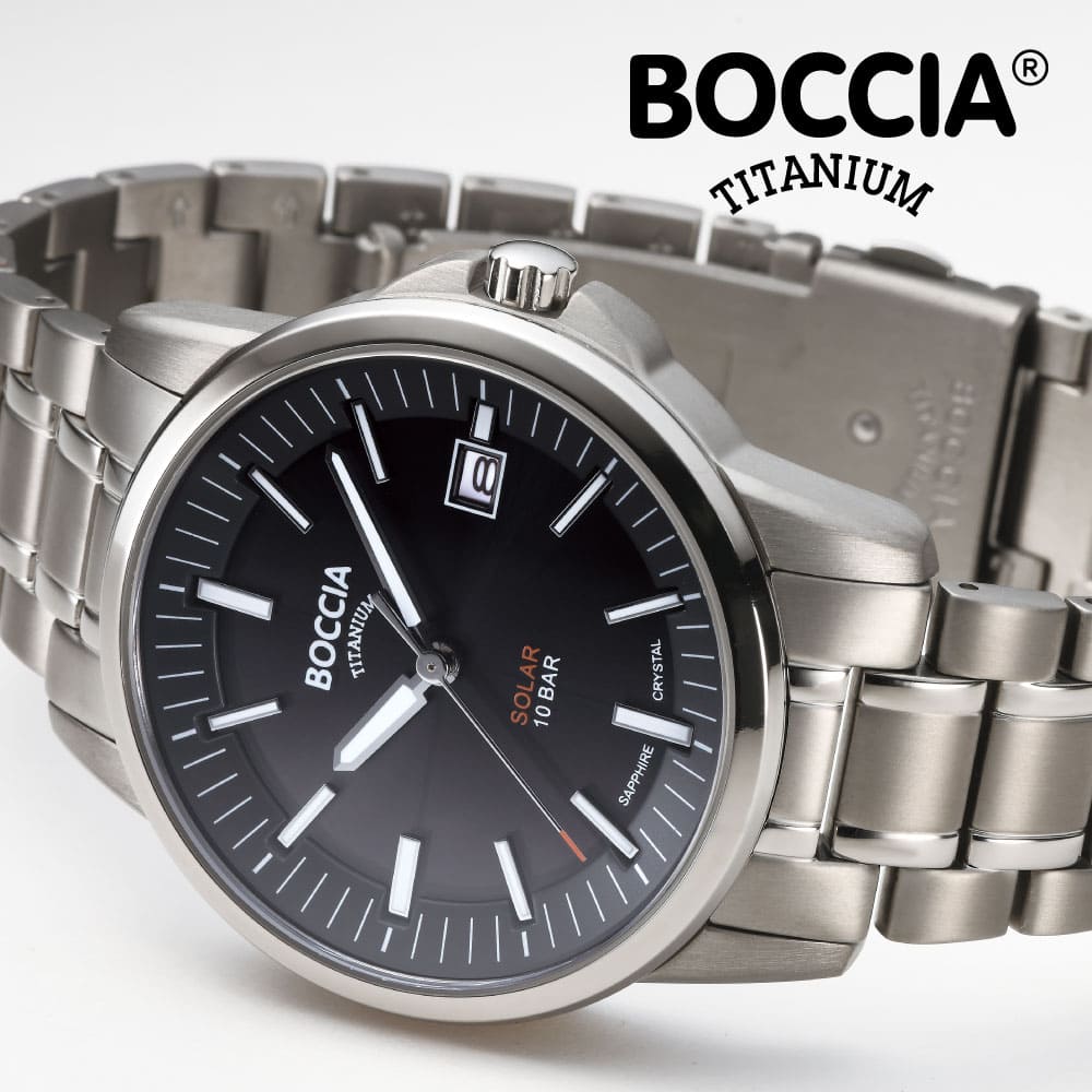 [New]botchiasora BOCCIA TITANIUM Classic Collection 3643-04 mens clock ...