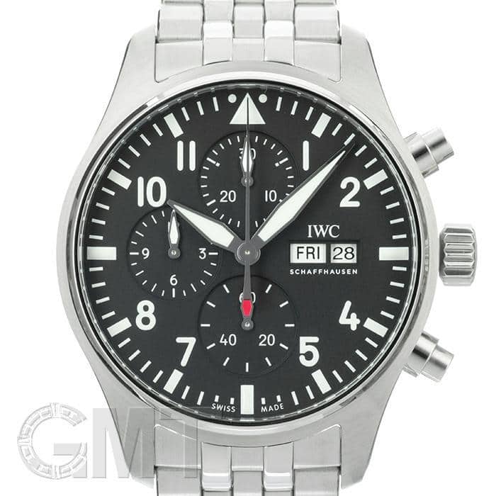 [New]IWC mens latest for pilot at IWC Chronograph 43mm IW378002 Black ...