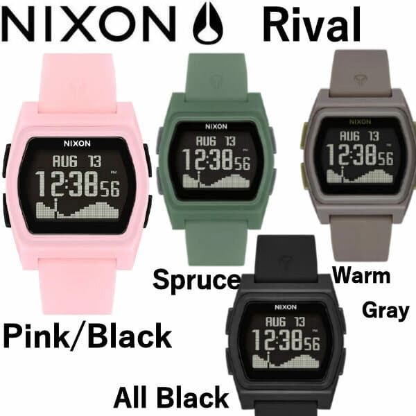 [New]NIXON Nixon Rival rival mens Ladies unisex digital watch 4 color ...