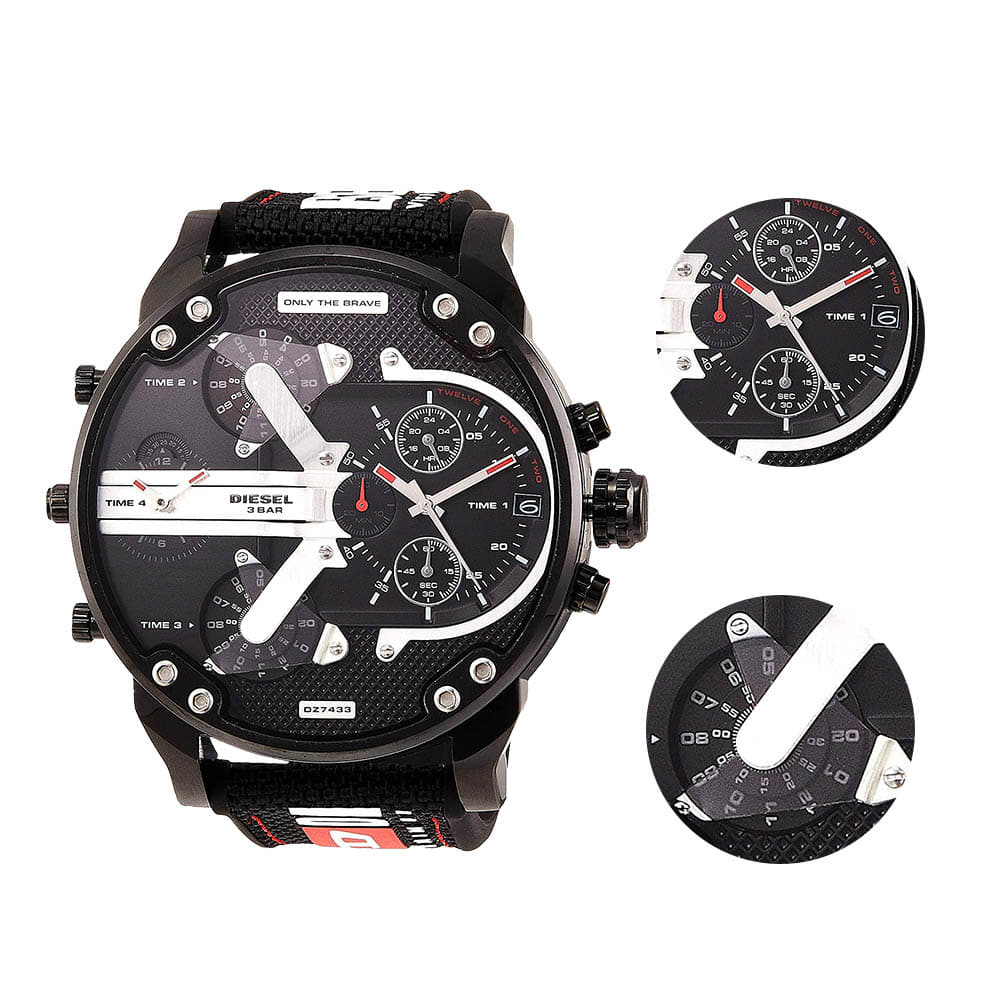 [New]DIESEL diesel clock mens quartz 3 standard atmosphere ...