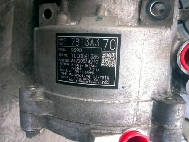 [Used]A/C Compressor MITSUBISHI Outlander 2017 DBA-GF7W 7813A978 - BE ...