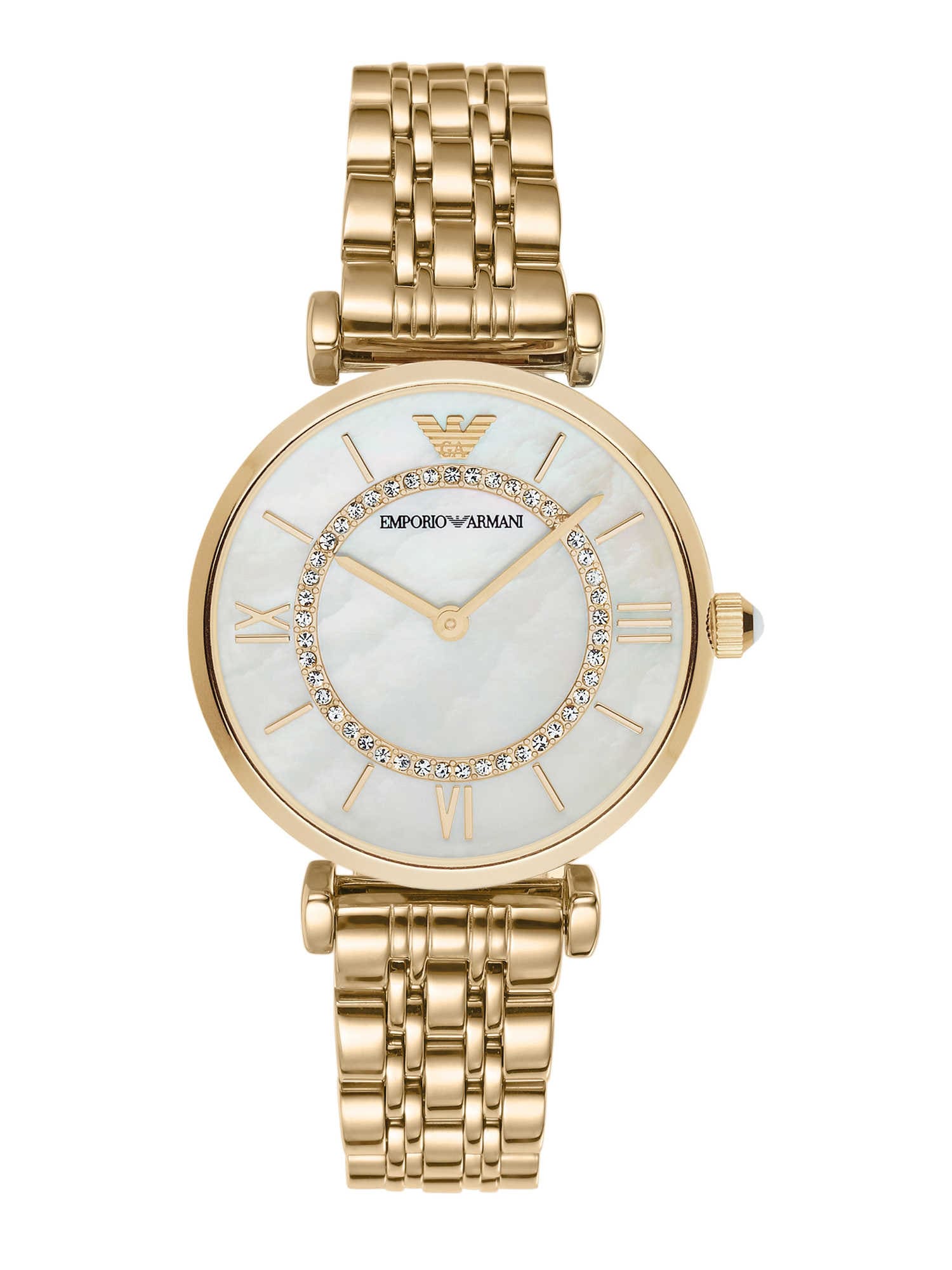 [New]30%OFF Ladies Emporio Armani clock analog Gold GIANNI T-BAR AR1907 ...