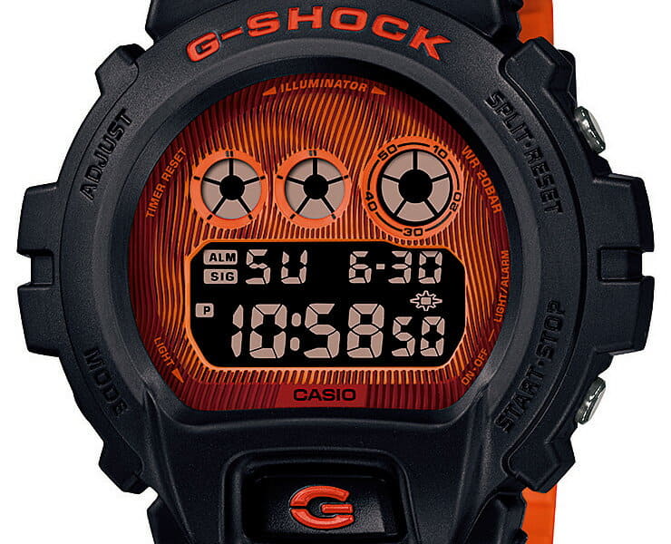 [New]G-SHOCK WEB model Casio G-Shock time distortion Black & orange DW-6900TD-4JF CASIO Time ...