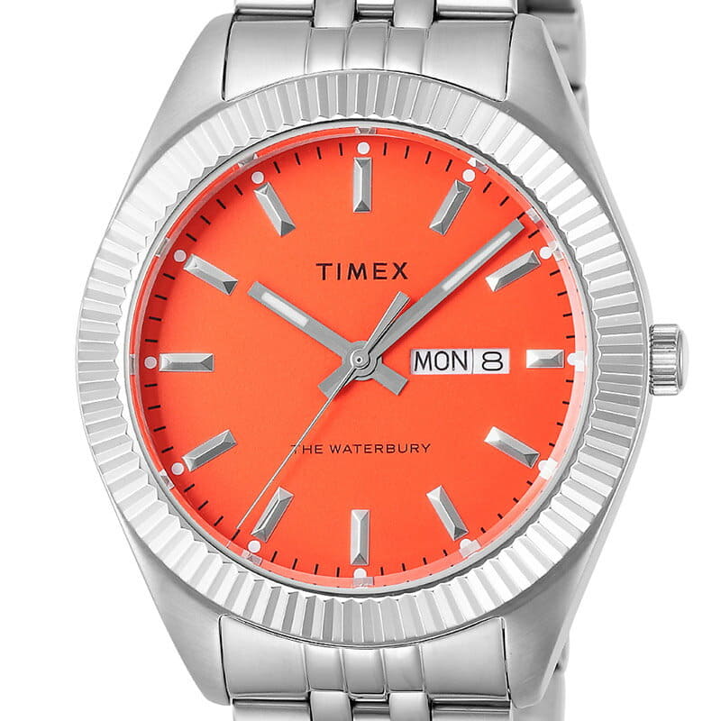 [New]2,000 yen Timex TIMEX Waterbury Legacy mens Ladies clock orange ...