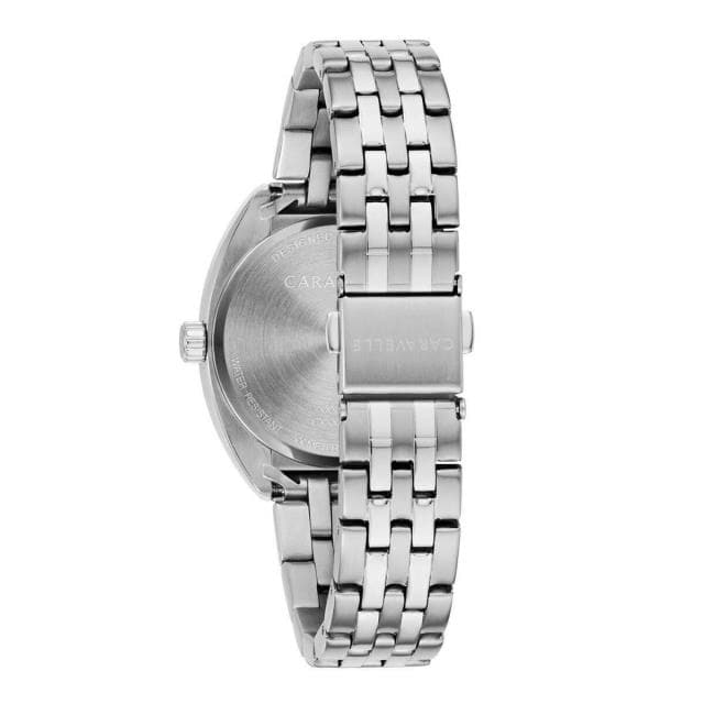 [New]Caravelle Women's Watch Silver Tone Dial Stainless Steel Bracelet ...